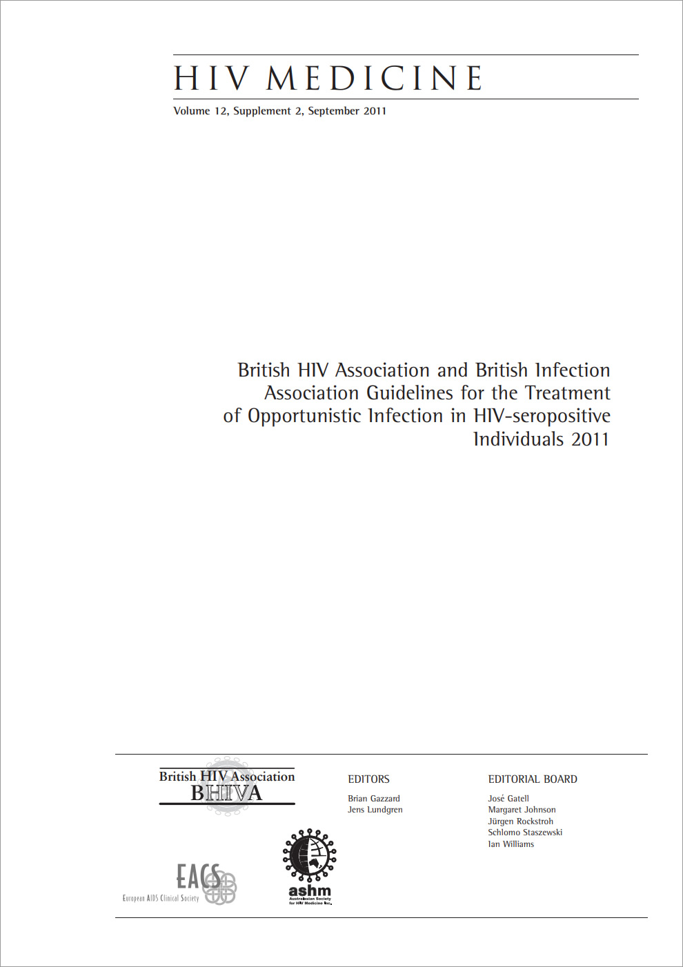 BHIVA and BIA guidelines for the treatment of Opportunistic Infection ...